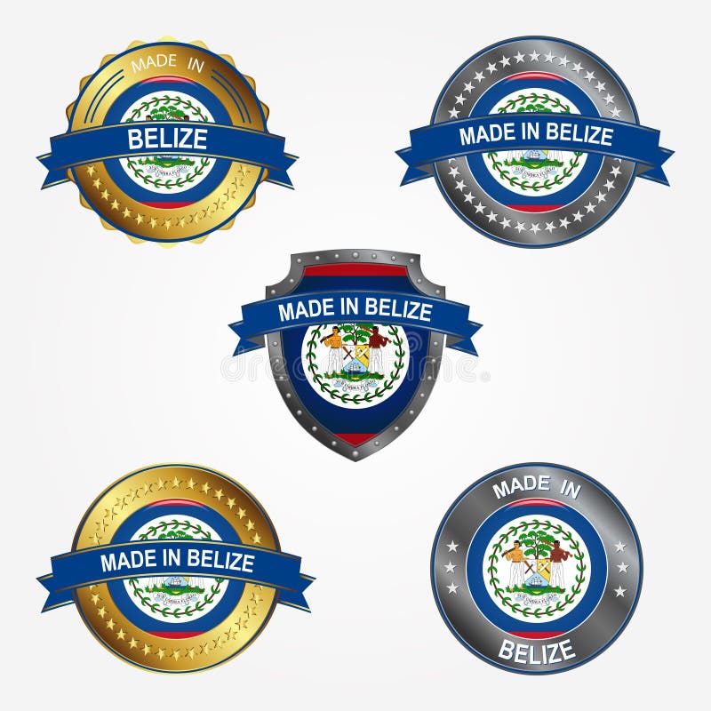 Design Label of Made in Belize. Vector Illustration Stock Illustration ...
