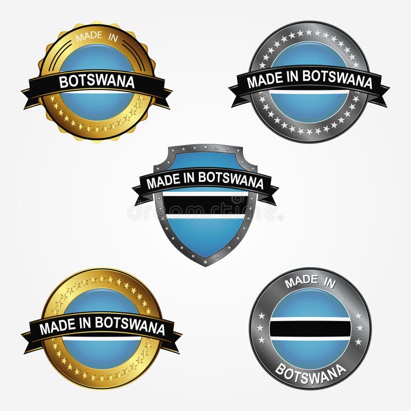 Design Label of Made in Botswana. Vector Illustration Stock ...