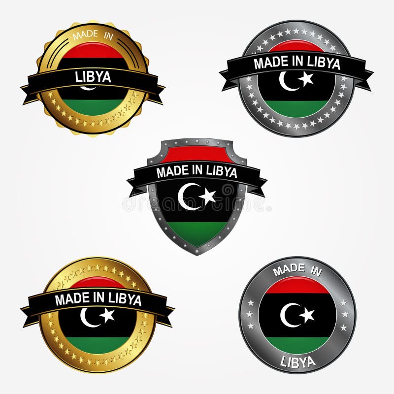Design Label of Made in Libya. Vector Illustration Stock Illustration ...