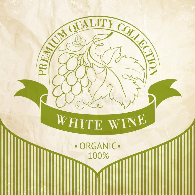 Grapes label poster stock vector. Illustration of berry - 50184571