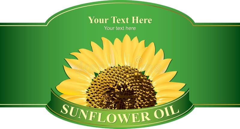 Sunflower Oil Label Design