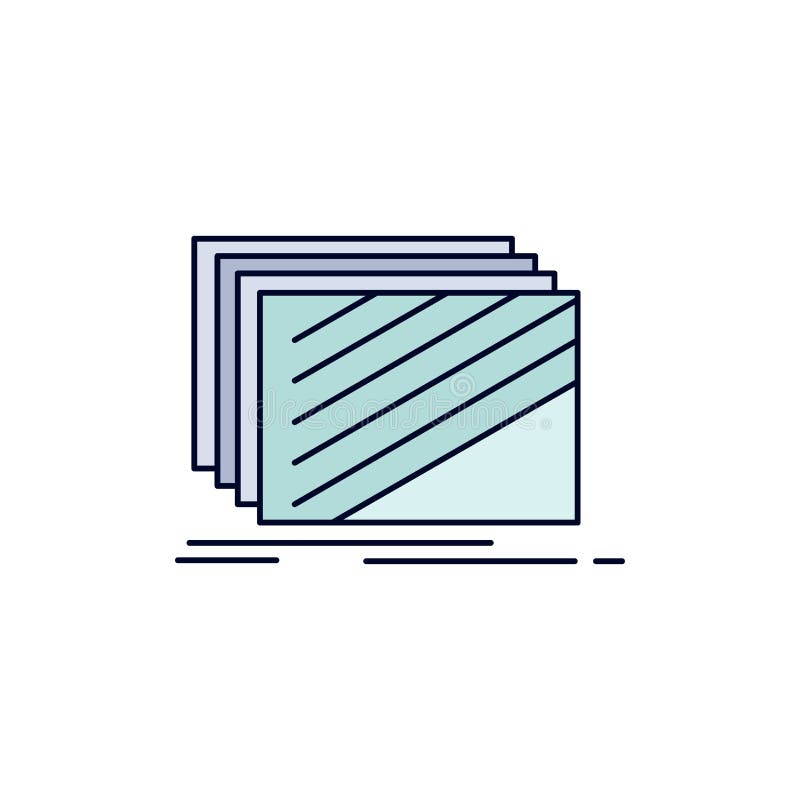 Design, Layer, Layout, Texture, Textures Flat Color Icon Vector Stock ...