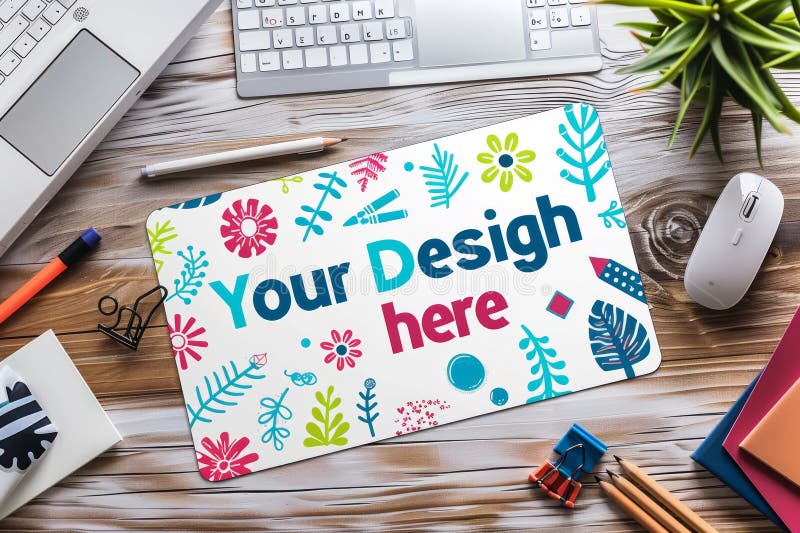 Design Layout Made Easy, Custom Mockup Template Stock Illustration ...