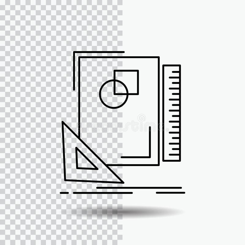 Design, Layout, Page, Sketch, Sketching Line Icon on Transparent ...