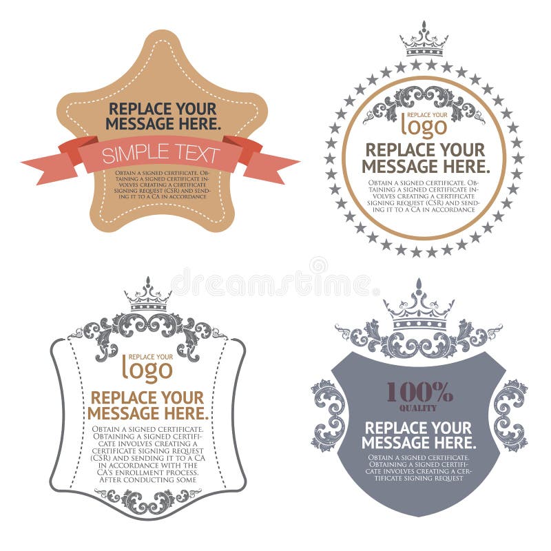 Design Layout Stiker and Label. Stock Vector - Illustration of ...