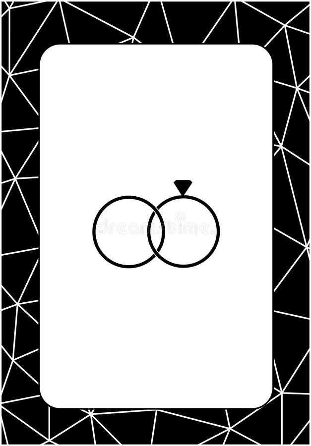Design Layout Templates for Wedding Card with Rings Stock Vector ...
