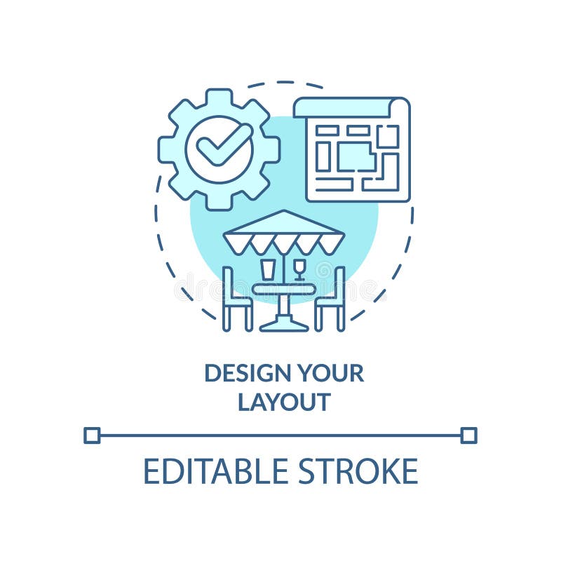 Design Layout Turquoise Concept Icon Stock Vector - Illustration of ...