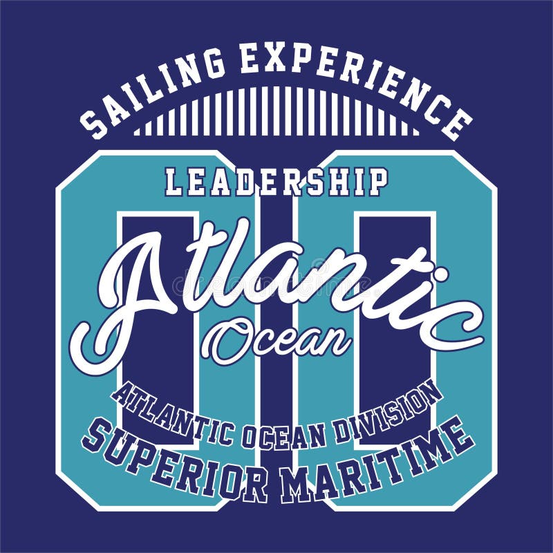 Design Letters Leadership Atlantic Ocean Stock Vector - Illustration of ...