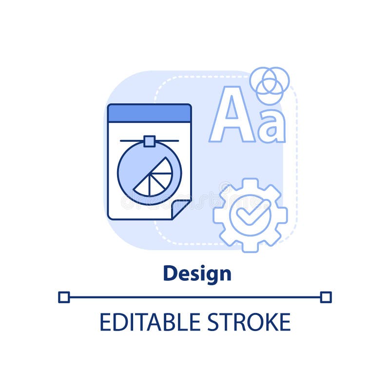 Design Light Blue Concept Icon Stock Vector Illustration Of Designer