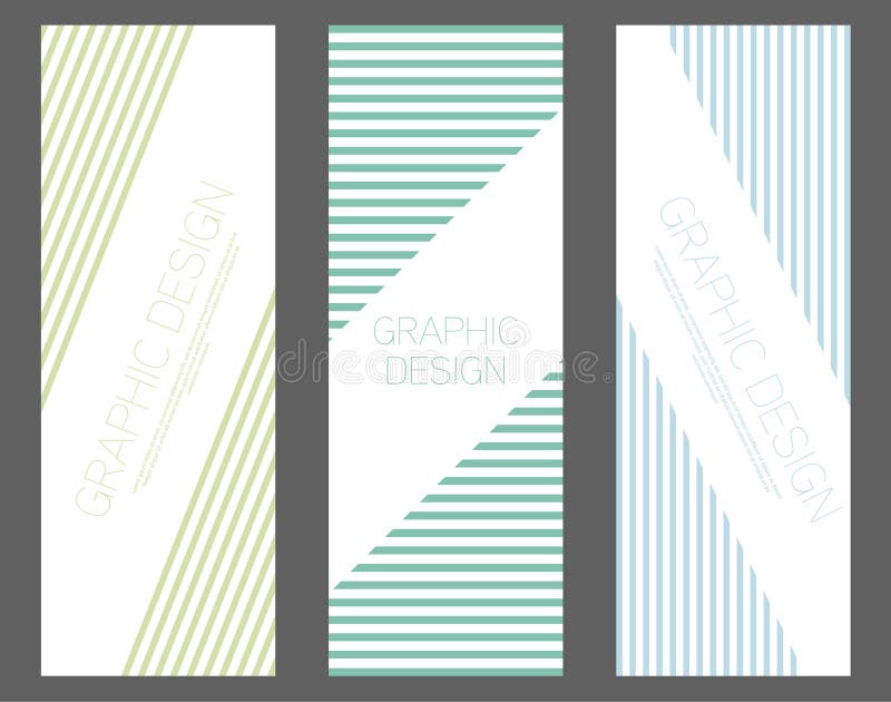 The Design of the Lines. Template for Banner, Poster, Flyer, Cover ...