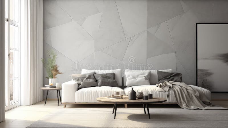 Design living-room wall stock illustration. Illustration of complement ...