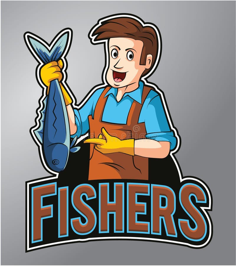 Design Logo Character Vector with Font Stock Vector - Illustration of ...