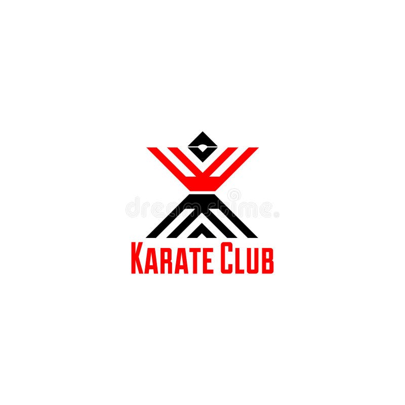 Design of a Logo for a Karate Club Training Stock Image - Image of ...
