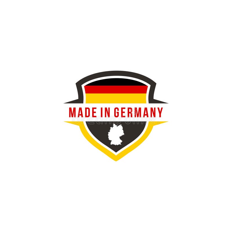 Design Logo Made in Germany. German Map German Flag Stock Vector ...