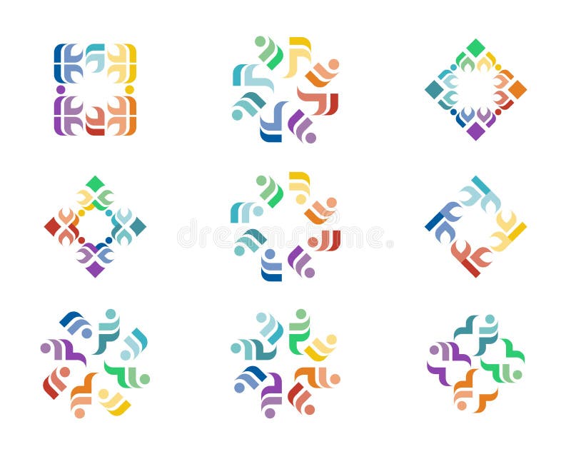 Design Logo stock vector. Illustration of leaf, collage - 97274499