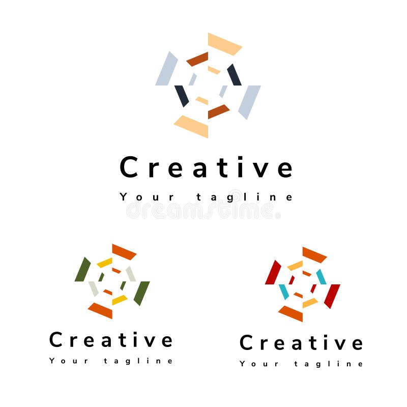 Design Logo Template Creative Simple Stock Vector - Illustration of ...