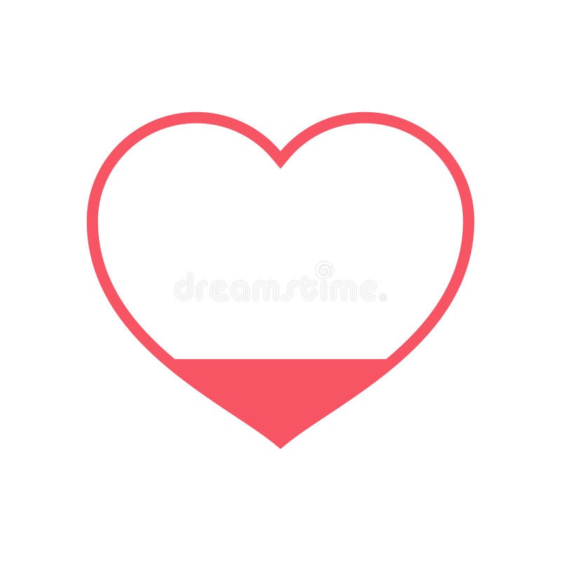 Design for Love Rating, Feedback Rating with Heart Icon Stock Vector ...