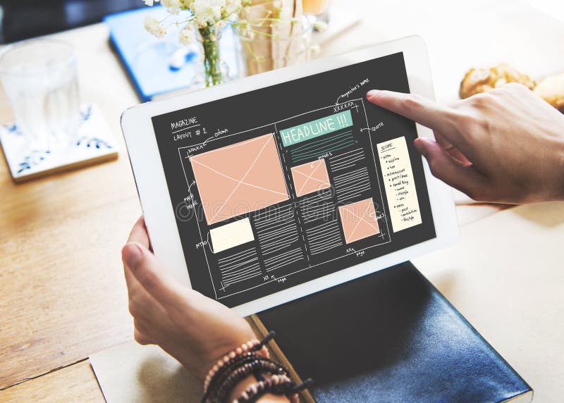 Design Magazine Creativity Layout Media Publication Concept Stock Image ...