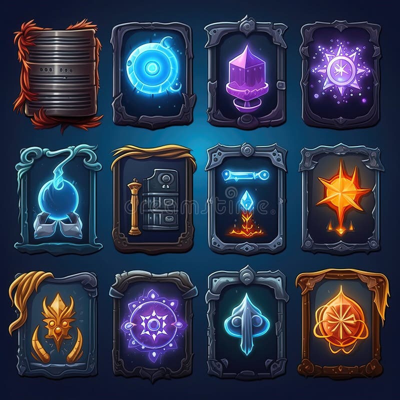 Design Magic Book Game Ai Generated Stock Image - Image of ancient ...