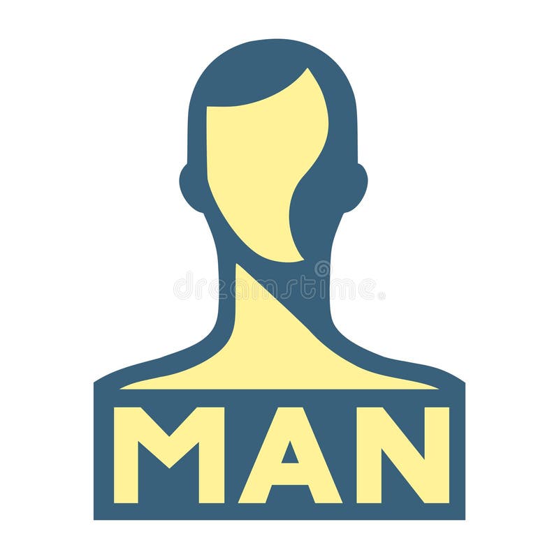 Design of man icon stock vector. Illustration of symbol - 309080790