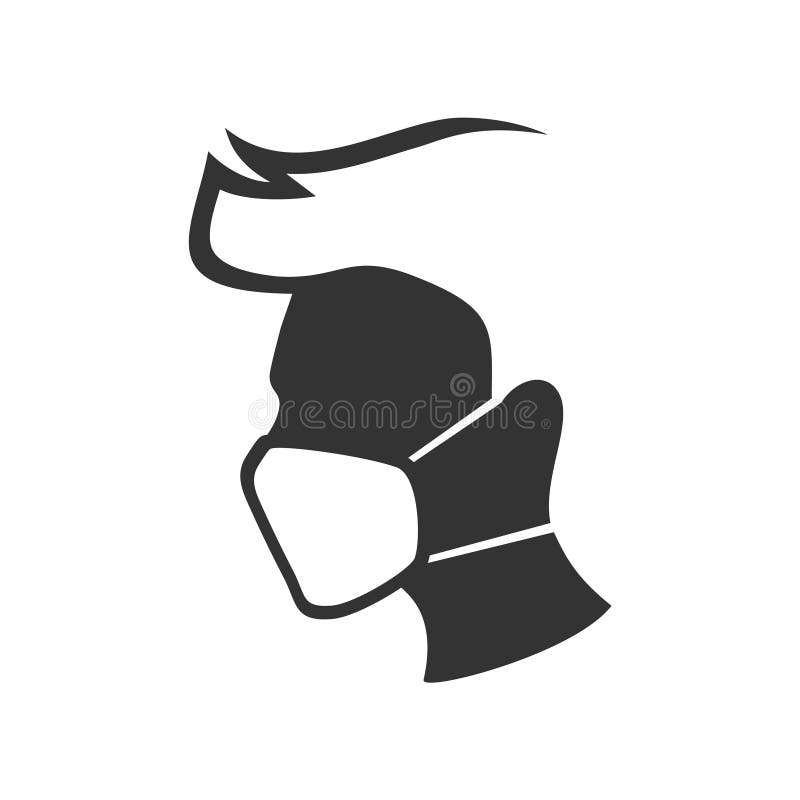 Design of Man with Protect Mask Icon Stock Vector - Illustration of ...