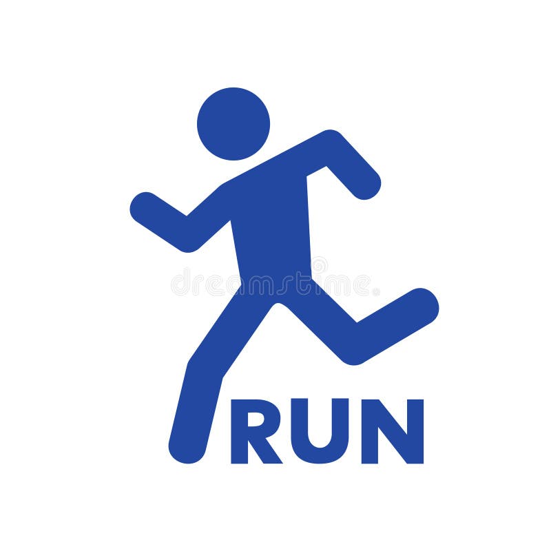 Design of Man Running Symbol Stock Vector - Illustration of sport, icon ...