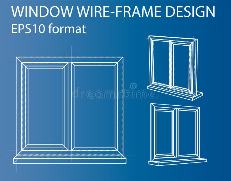 Design and Manufacture of Windows. Vector Stock Vector - Illustration ...