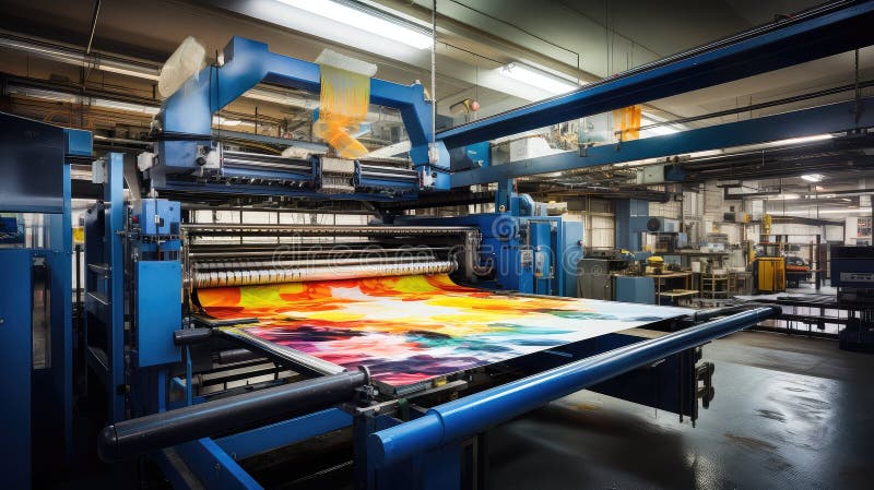 Design Material Printing Press Stock Illustration - Illustration of ...