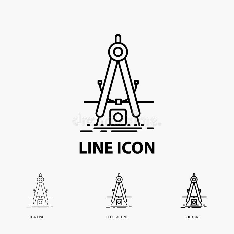 Design, Measure, Product, Refinement, Development Icon in Thin, Regular ...