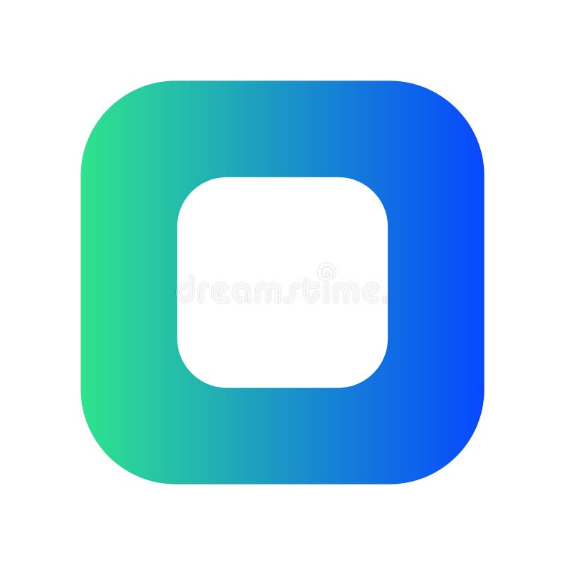 Design Media Record Player Pushbutton Stop Icon Stock Illustration ...