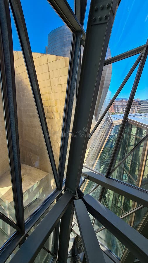 Design of Metal Structure of Modern Interior Architecture with Glass ...