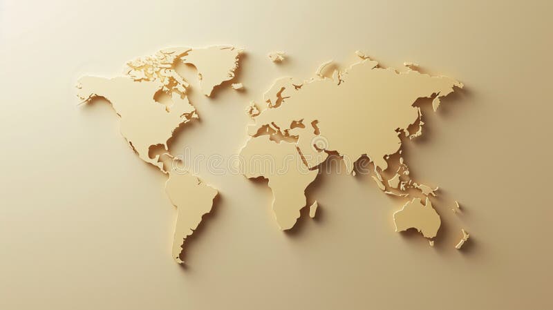Design minimal world map stock image. Image of isometric - 309219793