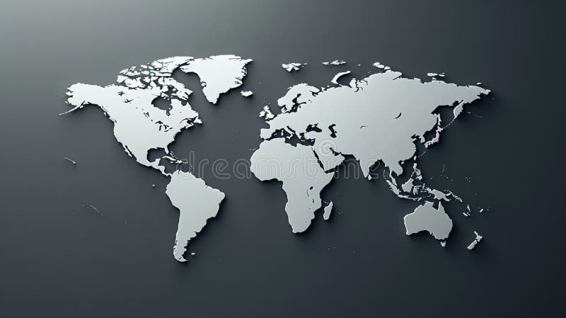 Design minimal world map stock photo. Image of black - 309220002