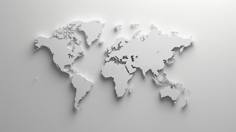 Design minimal world map stock image. Image of modern - 313639705
