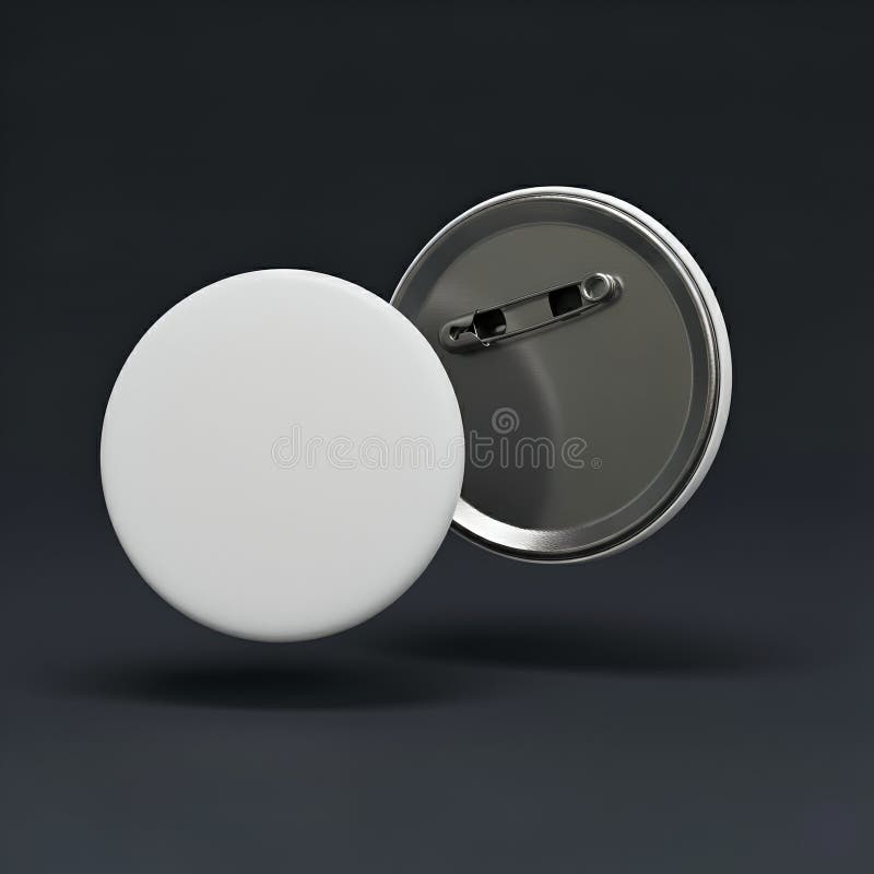 Blank Badge Brooch Mockup Design Stock Illustrations – 589 Blank Badge ...