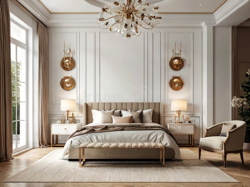 Design Mockup in White and Color of Luxury House Stock Illustration ...