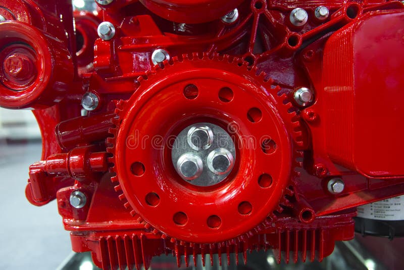 The Design of the Modern Car Engine Stock Image - Image of automotive ...