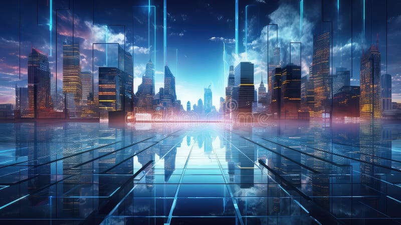 Design Modern Digital Background Stock Illustration - Illustration of ...