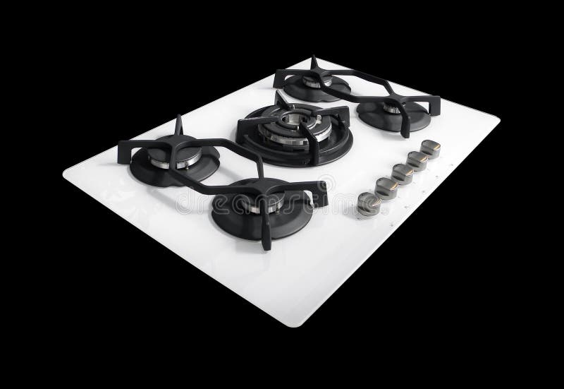 Design: modern gas hob stock photo. Image of cook, appliance - 20404860