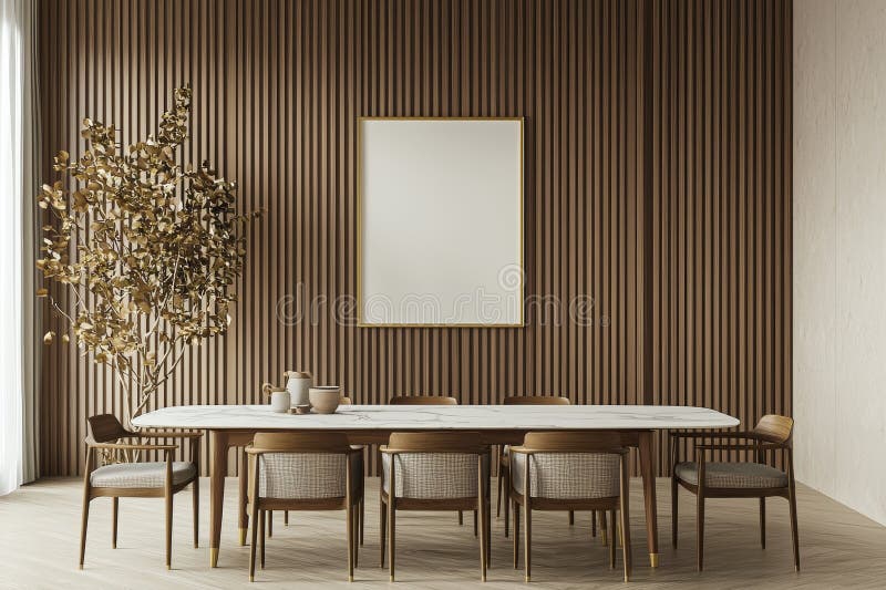 Design of a Modern Luxury Authentic Dining Room Stock Photo - Image of ...