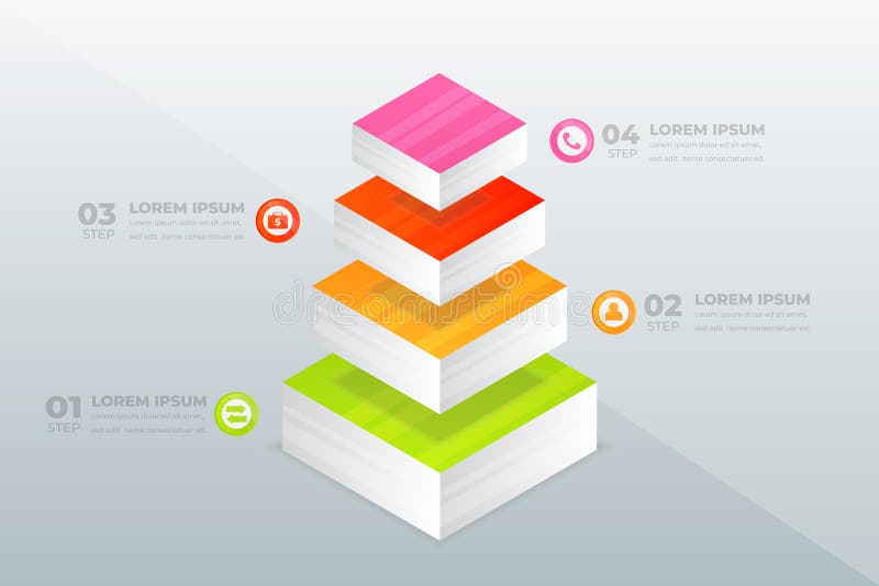 Design Modern Professional Steps Stock Vector - Illustration of step ...