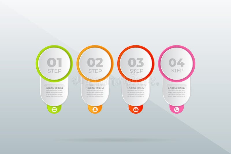 Design Modern Professional Steps Infographic Stock Vector ...