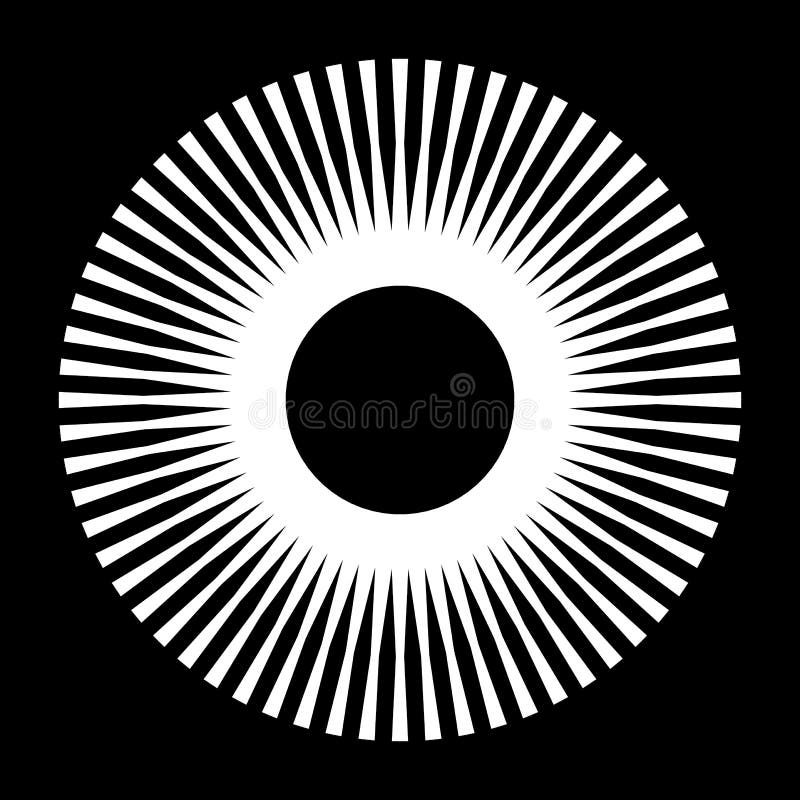 Circle Illusion Pattern Graphic Design Stock Vector - Illustration of ...