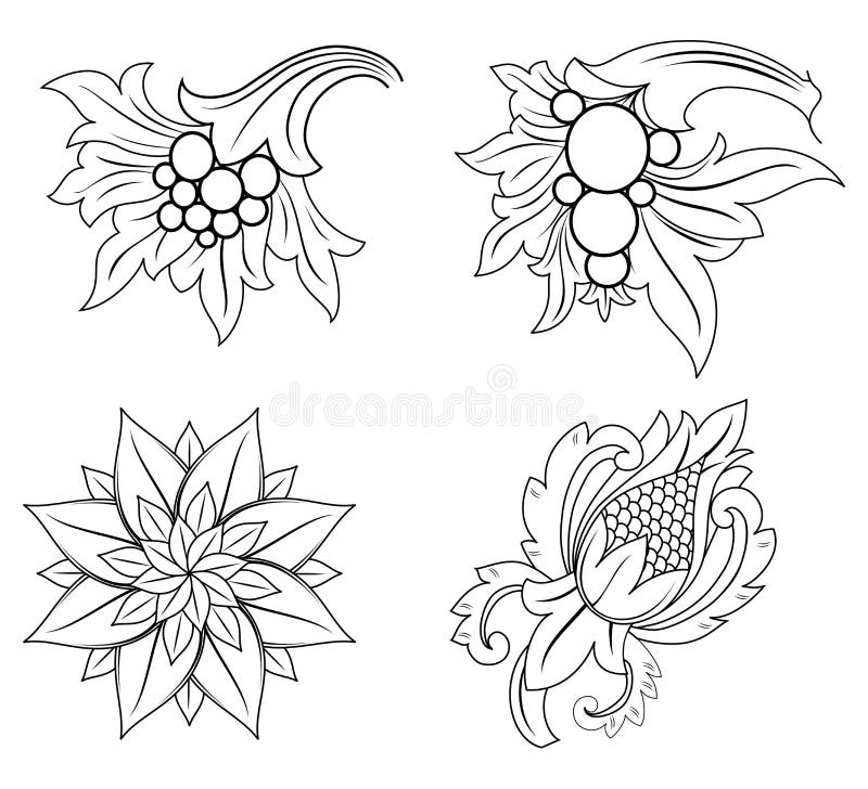 Design motif element stock illustration. Illustration of creation - 3205706