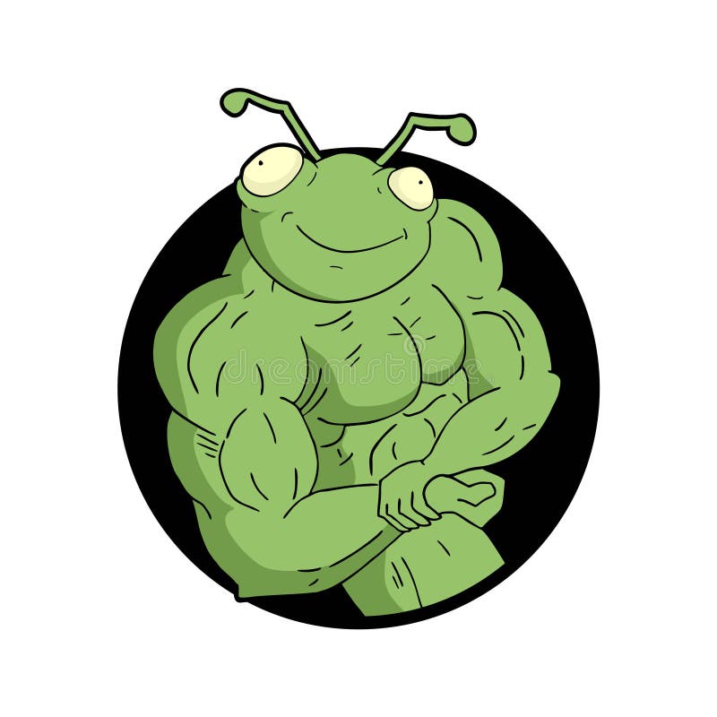 Design of muscle insect stock vector. Illustration of sport - 155369365