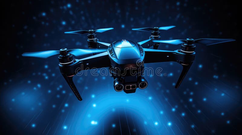 Design Navy Blue Technology Background Stock Illustration ...