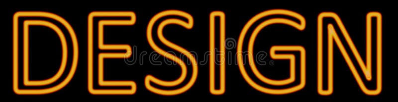 Design neon sign stock illustration. Illustration of glowing - 115930768