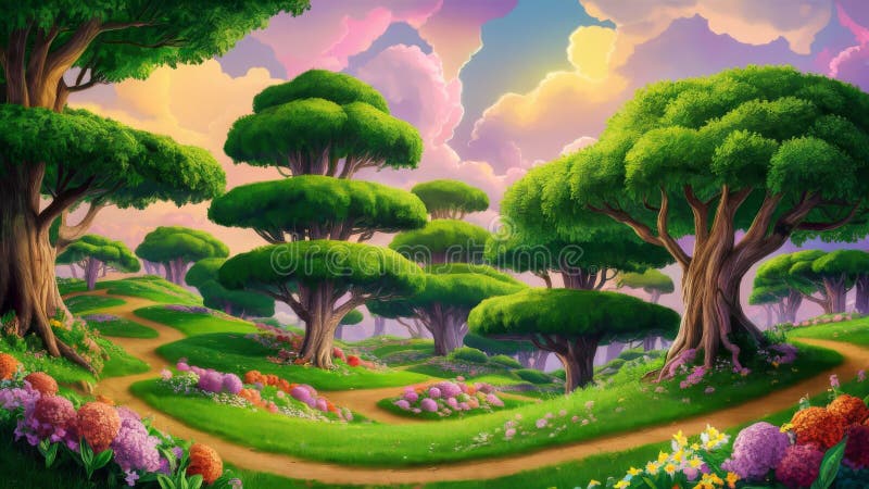 Design a Never-ending Nature Background with Multiple Layers for a 2D ...
