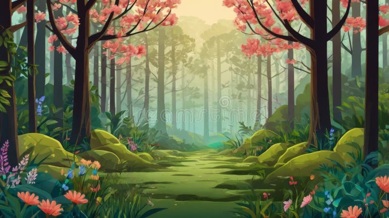 Design a Never-ending Nature Background with Multiple Layers for a 2D ...
