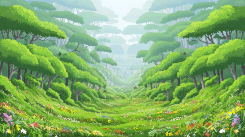 Design a Never-ending Nature Background with Multiple Layers for a 2D ...
